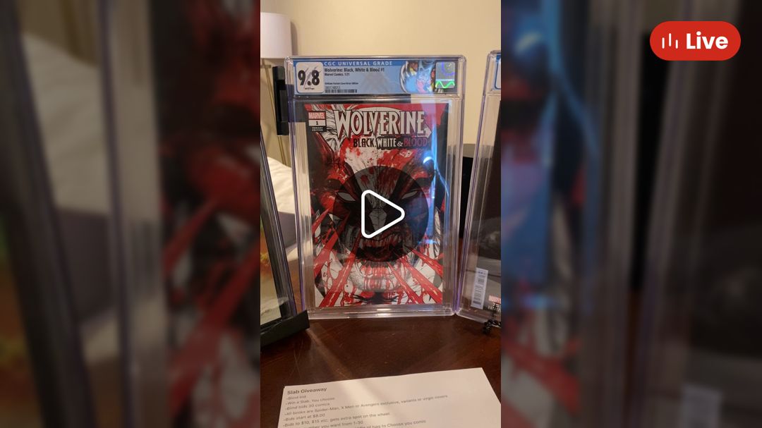 Whatnot - Slab Giveaway! Win a slab. Giveaways! Blind bids. 30 comics ...