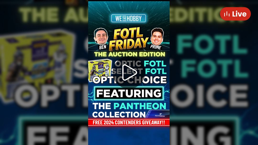 wethehobby is live · Football Breaks · $1 Starts, Hobby, Random Team ...