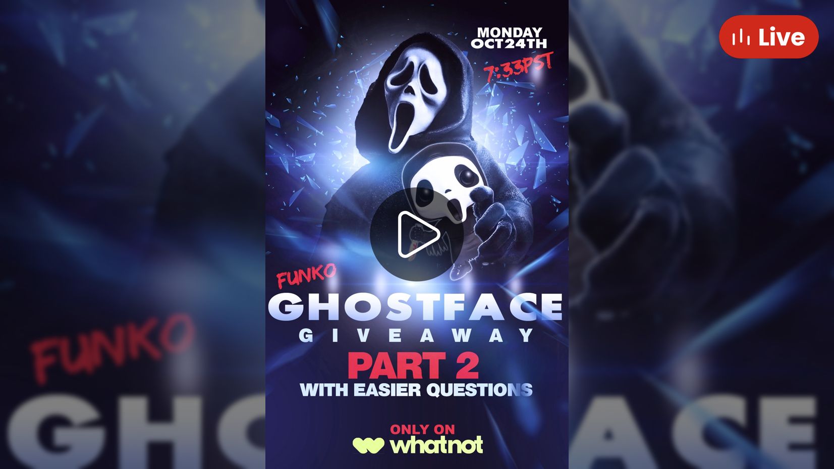 Whatnot - OG GHOSTFACE GIVEAWAY PT 2 + GRAILS & GIVVYS Livestream by ... Whatnot - OG GHOSTFACE GIVEAWAY PT 2 + GRAILS & GIVVYS Livestream by ...