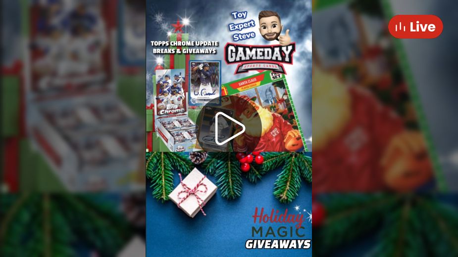 Whatnot - 🎄Christmas Day 🎅2022 TOPPS CHROME UPDATE BREAKS Livestream by ...