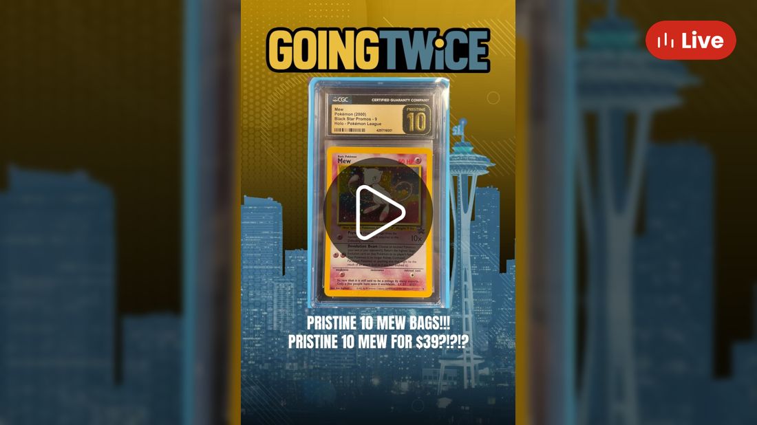 🔮CGC PRISTINE 10 MEW PROMO BAGS!!!🔮MI · @goingtwice_com · Whatnot: Shop ...