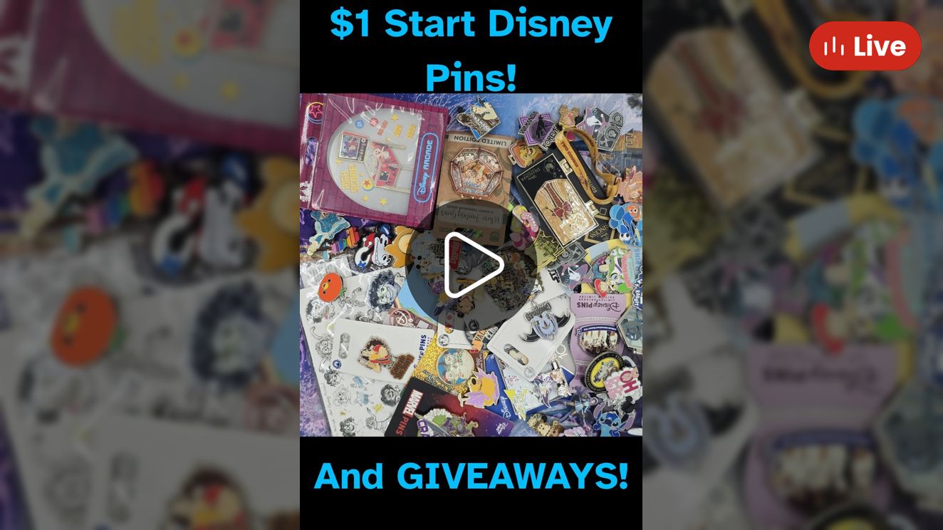 inkandpins is live · Disney · Disney, Pins, $1 Starts · Whatnot: Shop ...
