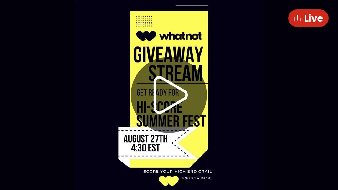 Whatnot - Hi-Score Giveaway Stream 5… with a Big Announcement ...