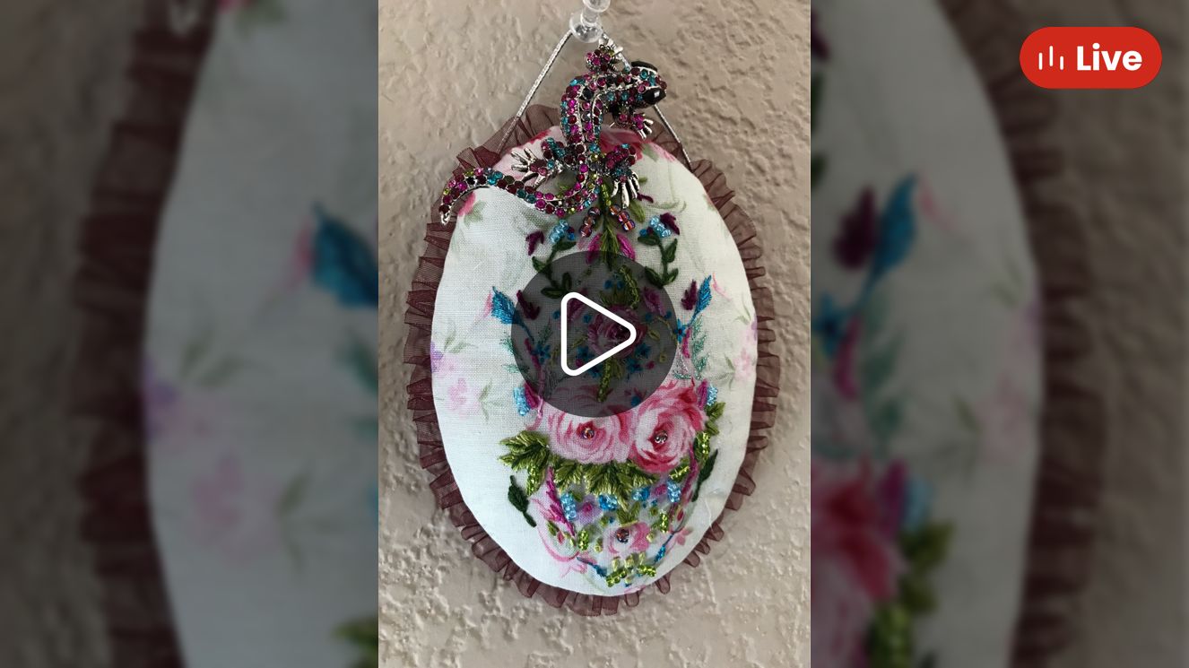 Whatnot - Vintage inspired Collectible embroidery originals art one of ...