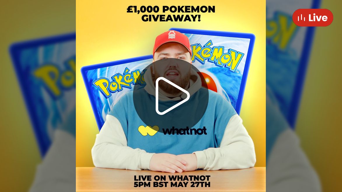 Whatnot - 🇬🇧 £1-£1,000 Pokemon Pack Giveaway! Livestream by randolph # ...