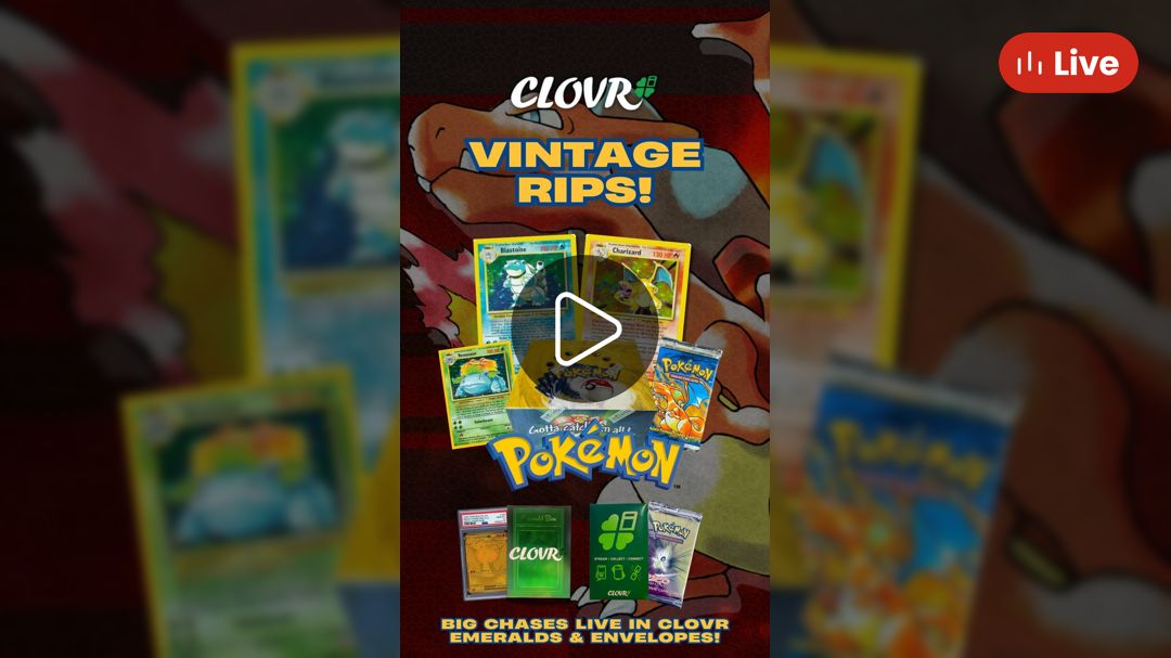 clovrcards is live · Pokémon Cards · Vintage, Graded Cards, Pokémon ...