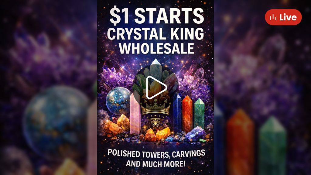 crystal_king_ is live · Crystals & Gems · Whatnot: Shop, Sell, Connect