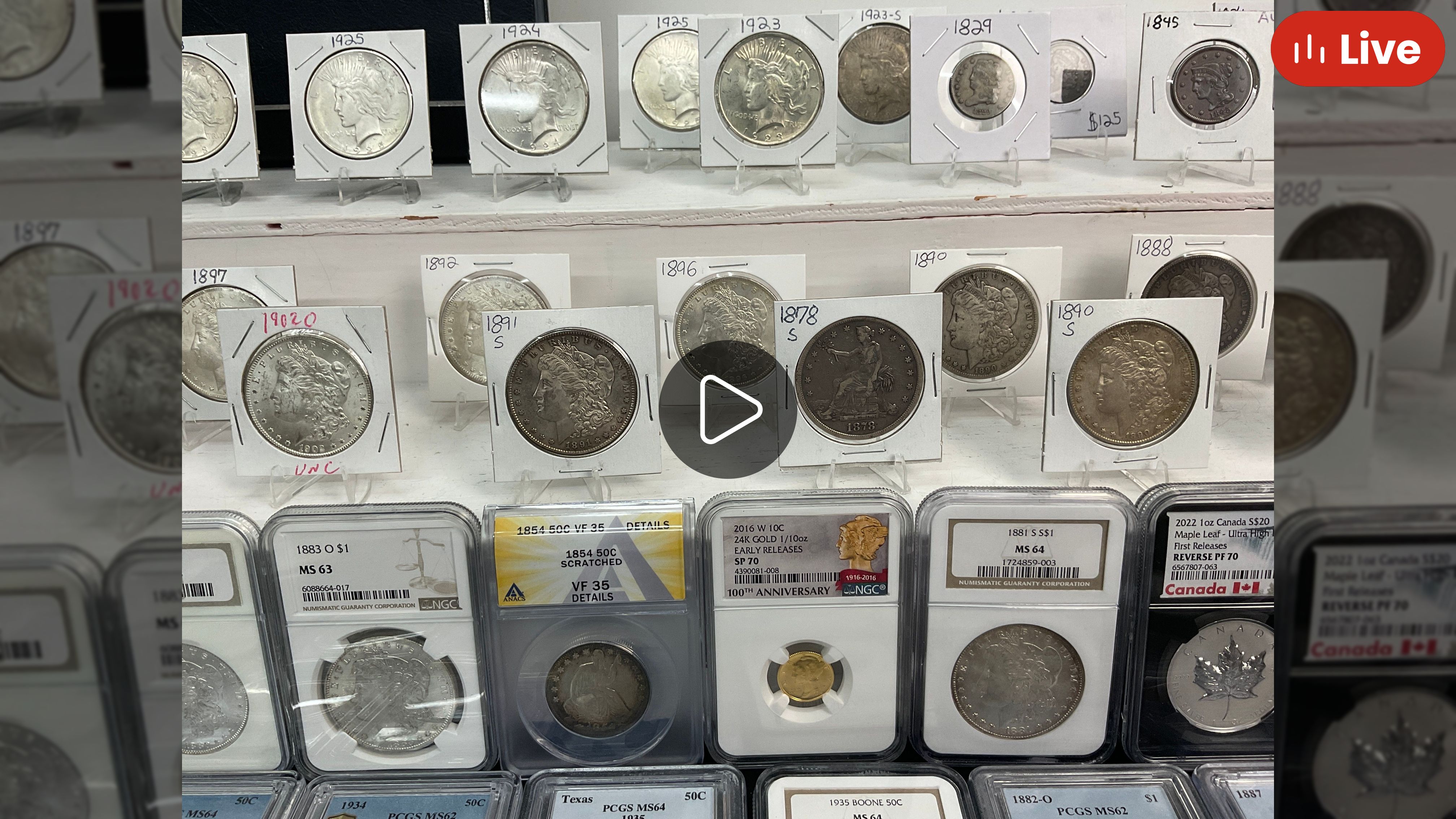 Whatnot - POP UP Coin Show!!! Morgan & Peace Dollars, 90% Silver ...