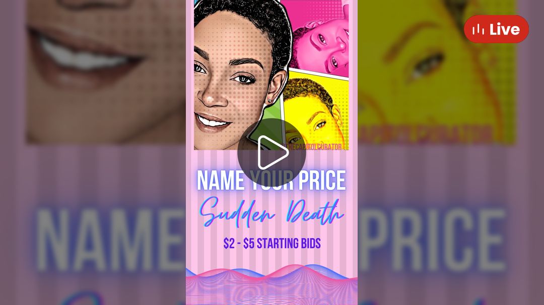 Whatnot - NAME YOUR PRICE Sudden Death $2 - $5 Starts Livestream by ...