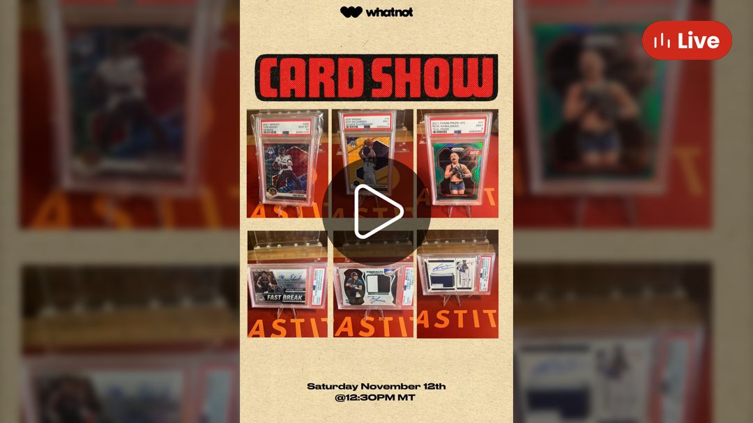 Whatnot - WhatNot Card Show - Massive Deals and Givvys! Livestream by ...