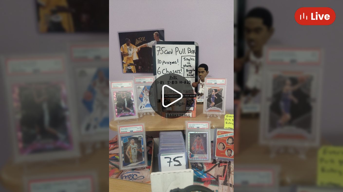 Whatnot - Fire NBA 75 Card Pull Box! 10 Pulligans, 6 Chasers. Pulls 1 ... Whatnot - Fire NBA 75 Card Pull Box! 10 Pulligans, 6 Chasers. Pulls 1 ...