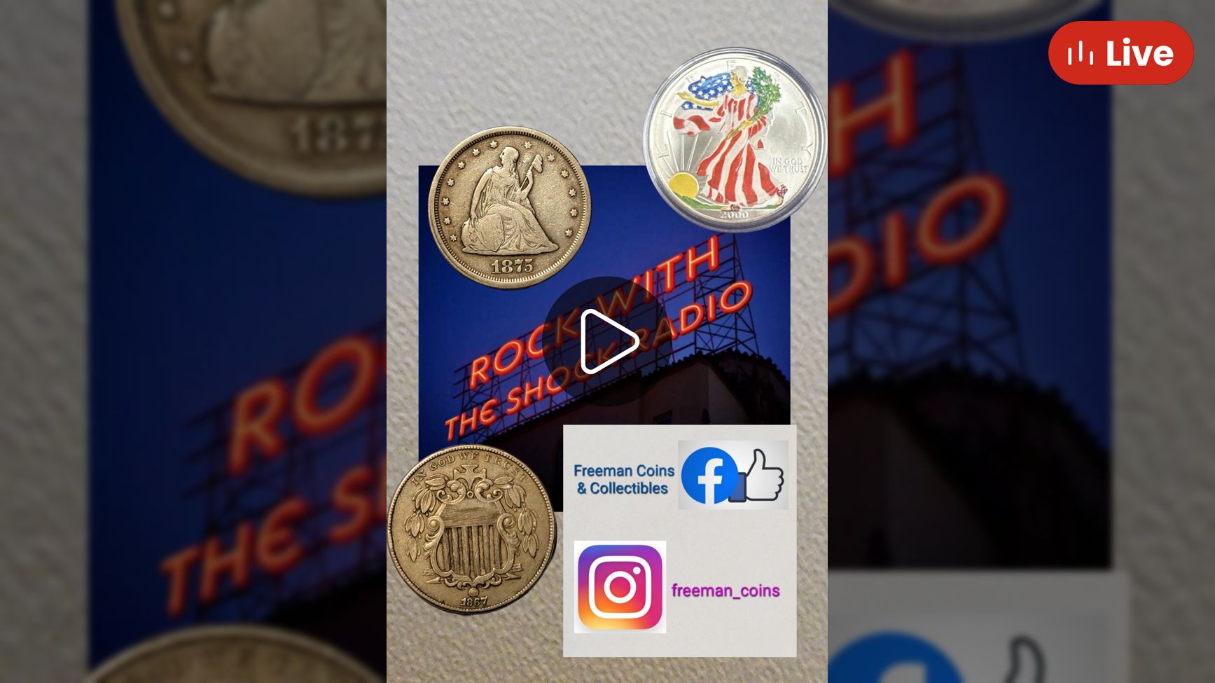 Whatnot - 🎵🎸rOcK wItH the ShOcK ‼️ Livestream by freeman_coins #coins ...