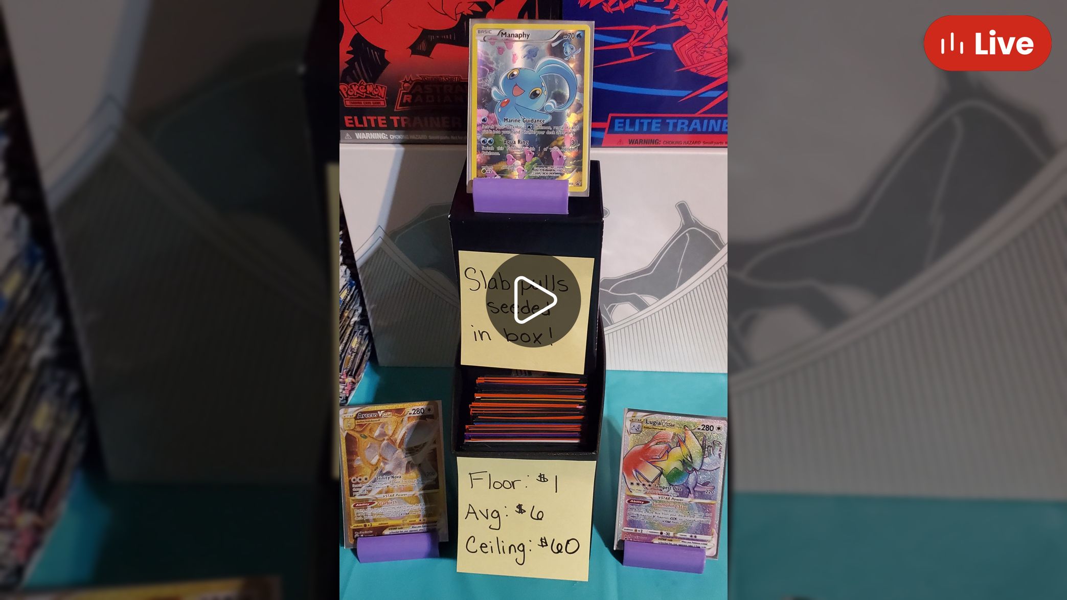 Whatnot - $6 PULL BOX 🔥 $60 CEILING 😱 Livestream by bunbun06 #pokémon_cards