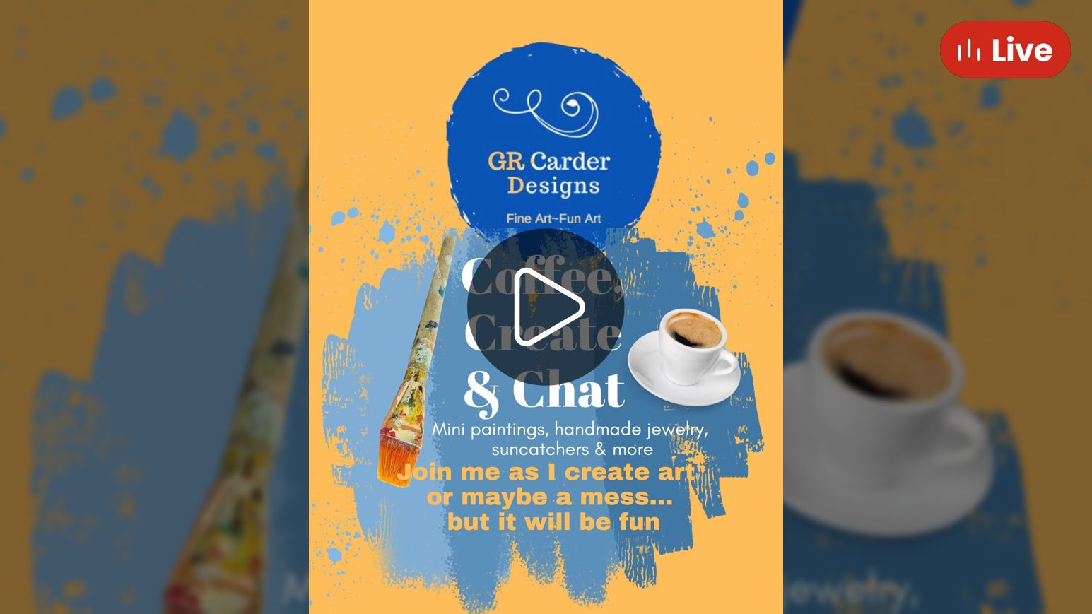 Whatnot - Create & Chat painting Livestream by grcarderdesigns #artisan ...