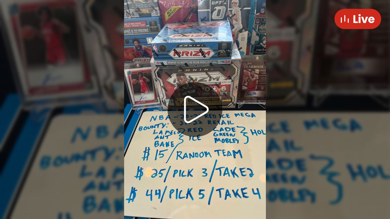 Whatnot - NBA BOUNTYS- PRIZM RETAIL AND 20-21 RED ICE MEGA Livestream ...