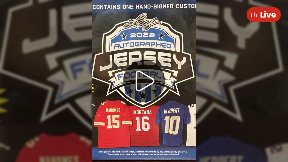 Whatnot New Release 2022 Leaf Football Jersey Mystery Livestream By