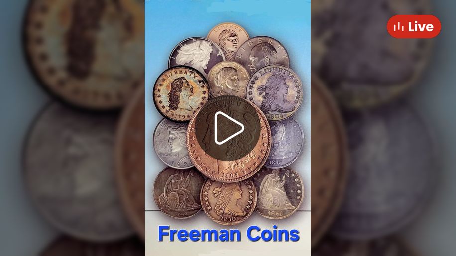 freeman_coins is live · Coins & Bullion · $1 Starts, US Coins, Slabs ...