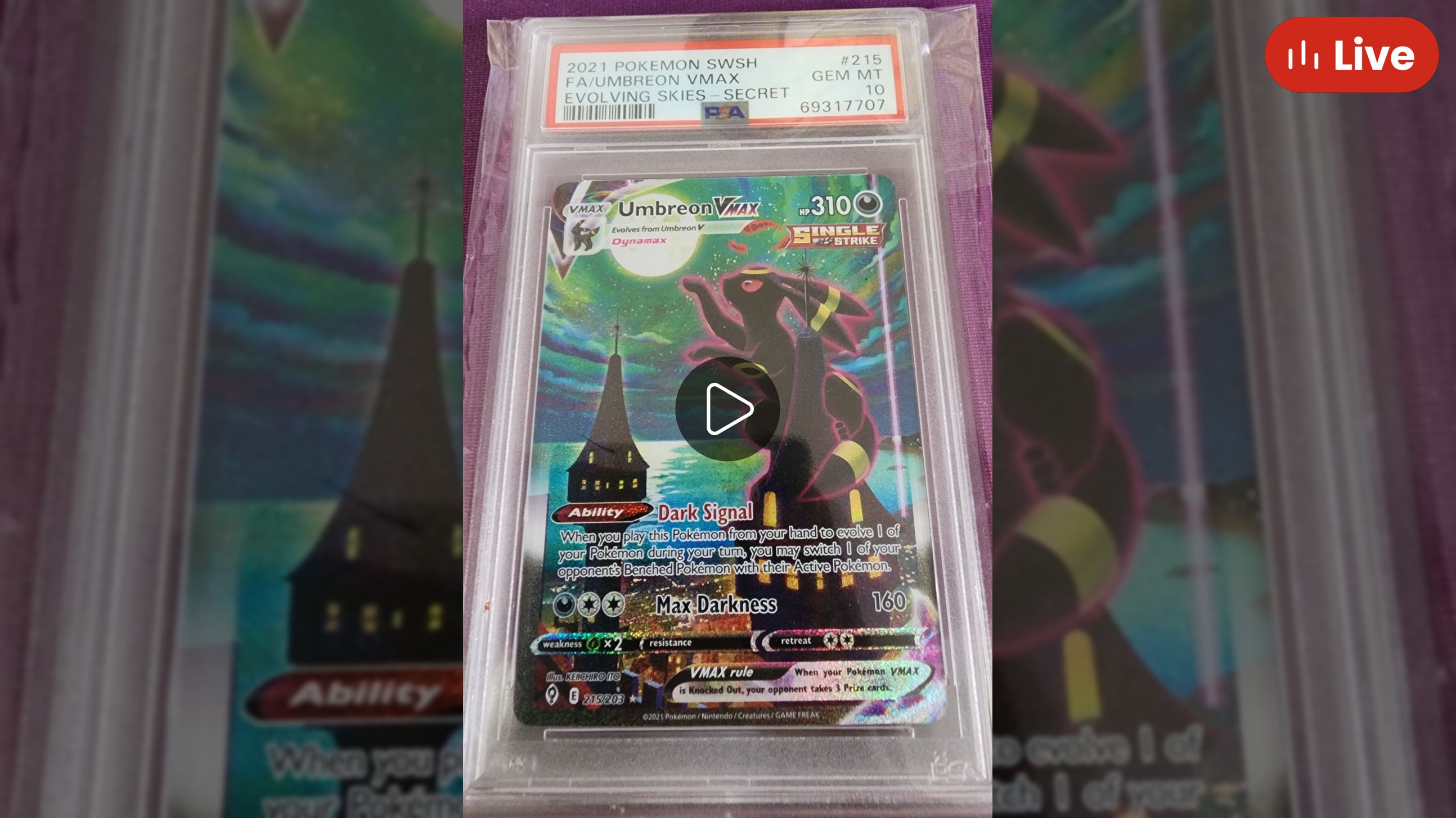 Whatnot - 1 GOLDEN TICKET!!! PSA 10 MOONBREON MEGA BOX Livestream by ten10pullz #pokémon_cards