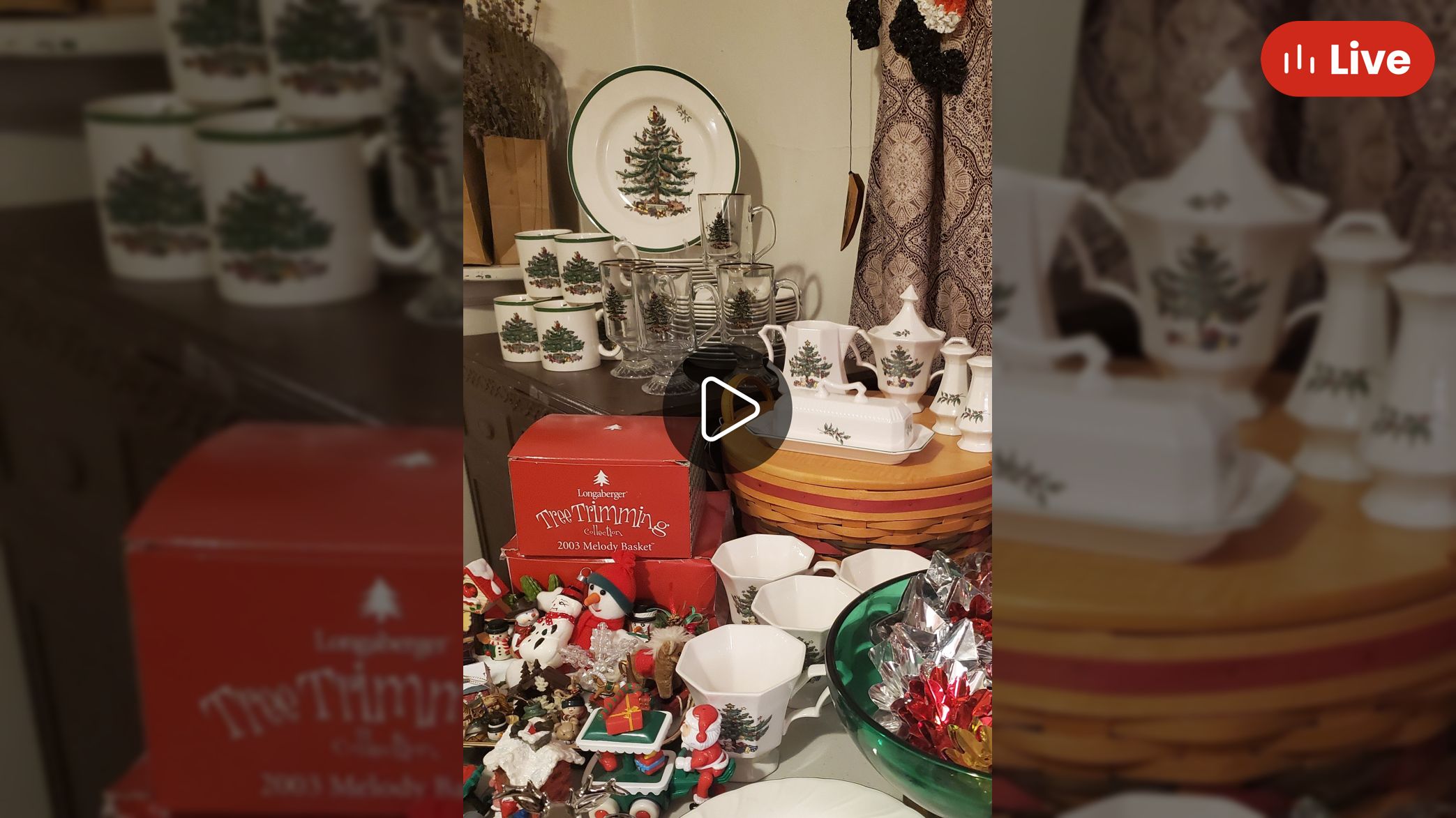 Whatnot - VroVintage Christmas 🎄 Longaberger ~Spode~ Nikko 🎄 Dishes and ...