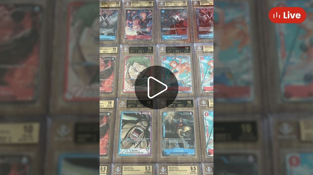 Whatnot - OP01 English Slabs + Singles Livestream by searchunderground #one_piece_cards