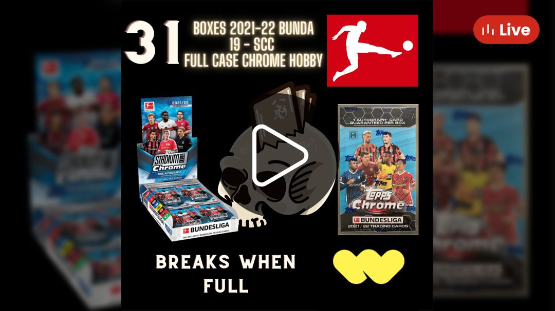 Whatnot - 31 BOXES 2021-22 BUNDESLIGA CHROME HOBBY & SCC Livestream by ...