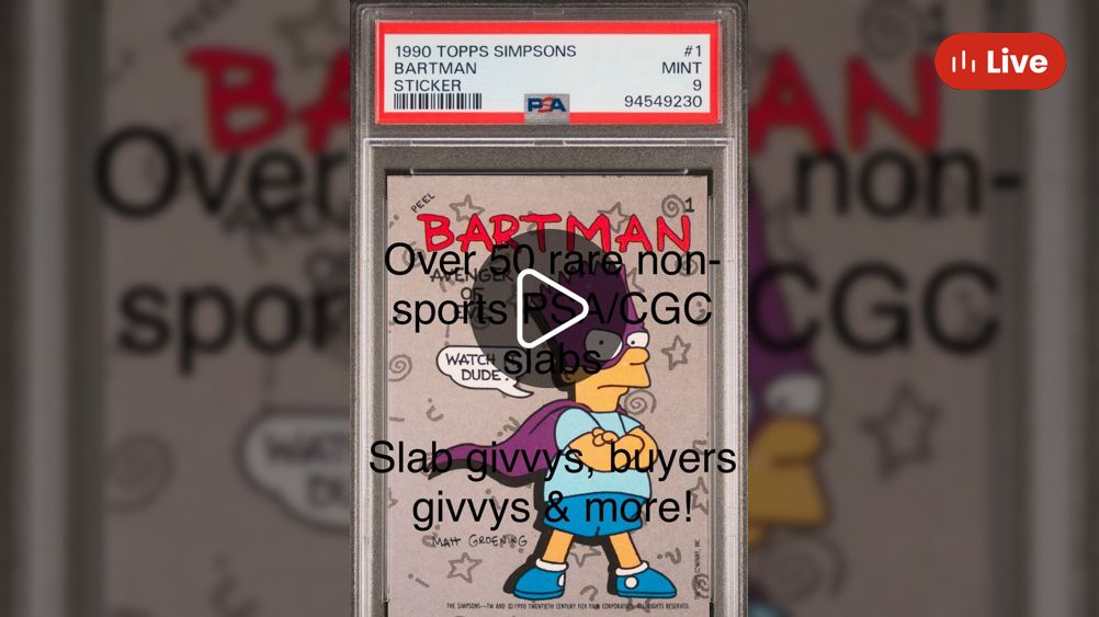 🎂Birthday stream🎉! NON-SPORTS SLAB SHOW! + FREE SLABS & BUYERS GIVVYS ...
