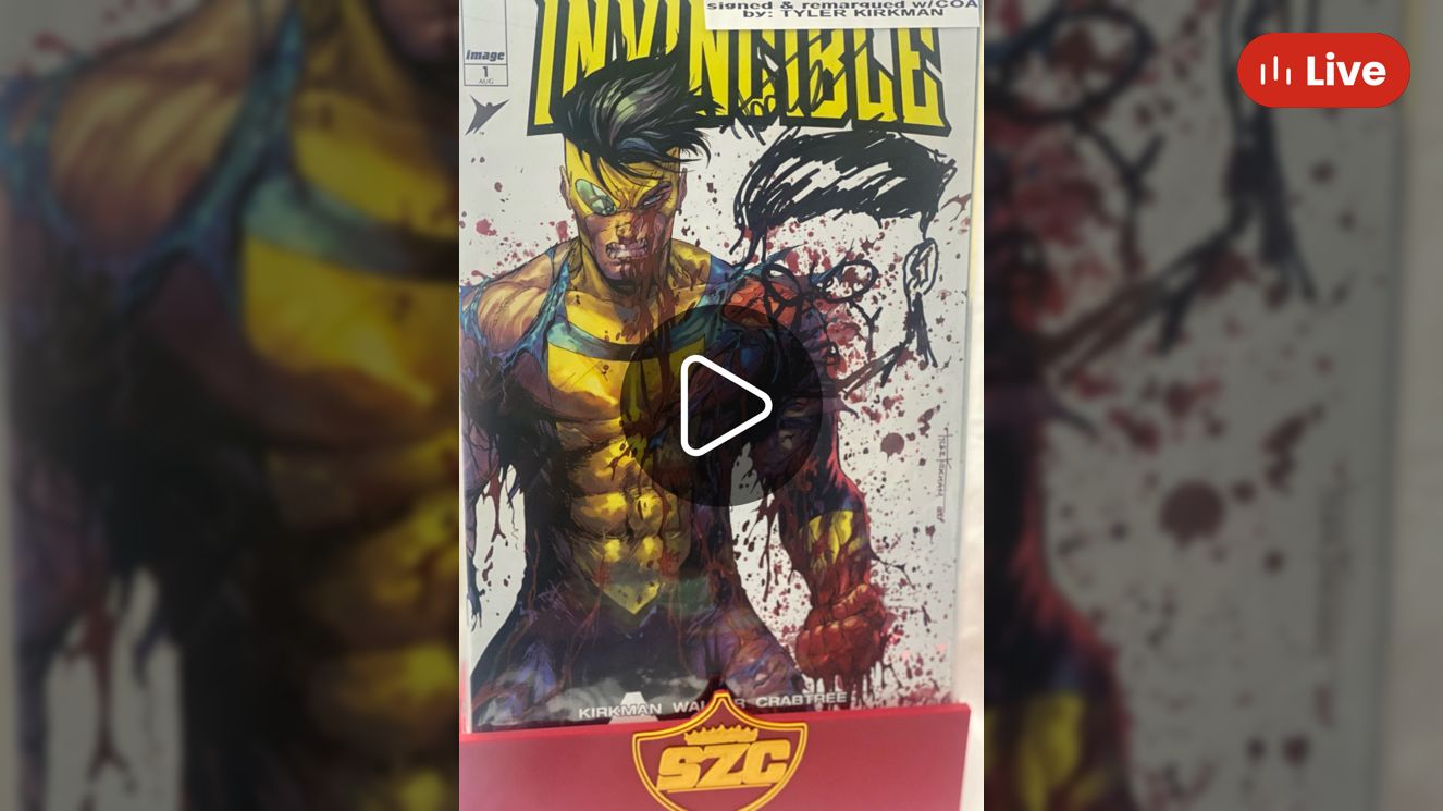 Whatnot - Pull game Invincible battle damage sign Remarque w/coa ...