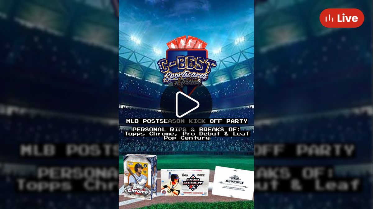 MLB POSTSEASON KICK OFF PARTY · @cbestcards · Whatnot: Shop, Sell, Connect