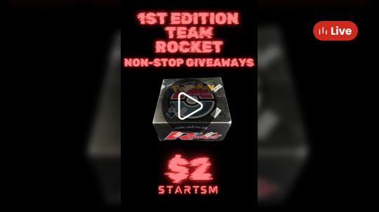 First Edition Team Rocket Booster Box · t_slabs · Whatnot: Buy, Sell ...