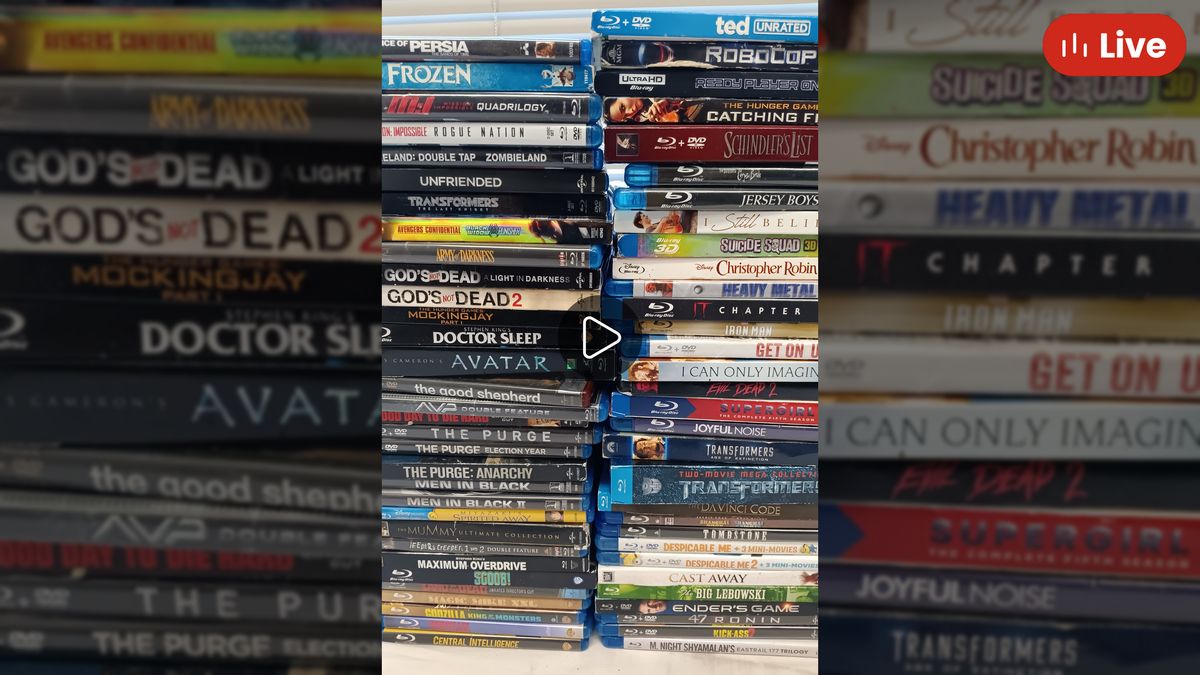 Movies Galore! $2 SB Blu-rays. $1 SB DVDs, $5 SB Box Sets · @treasurehoundskc · Whatnot: Shop ...