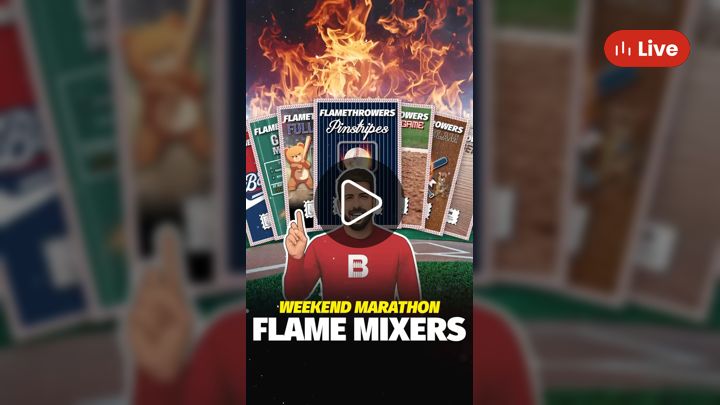 🎬 FRIDAY NIGHt FLAMES X COSMIC WITH PLUM 🎬 · @backyardbaseball · Whatnot: Shop, Sell, Connect