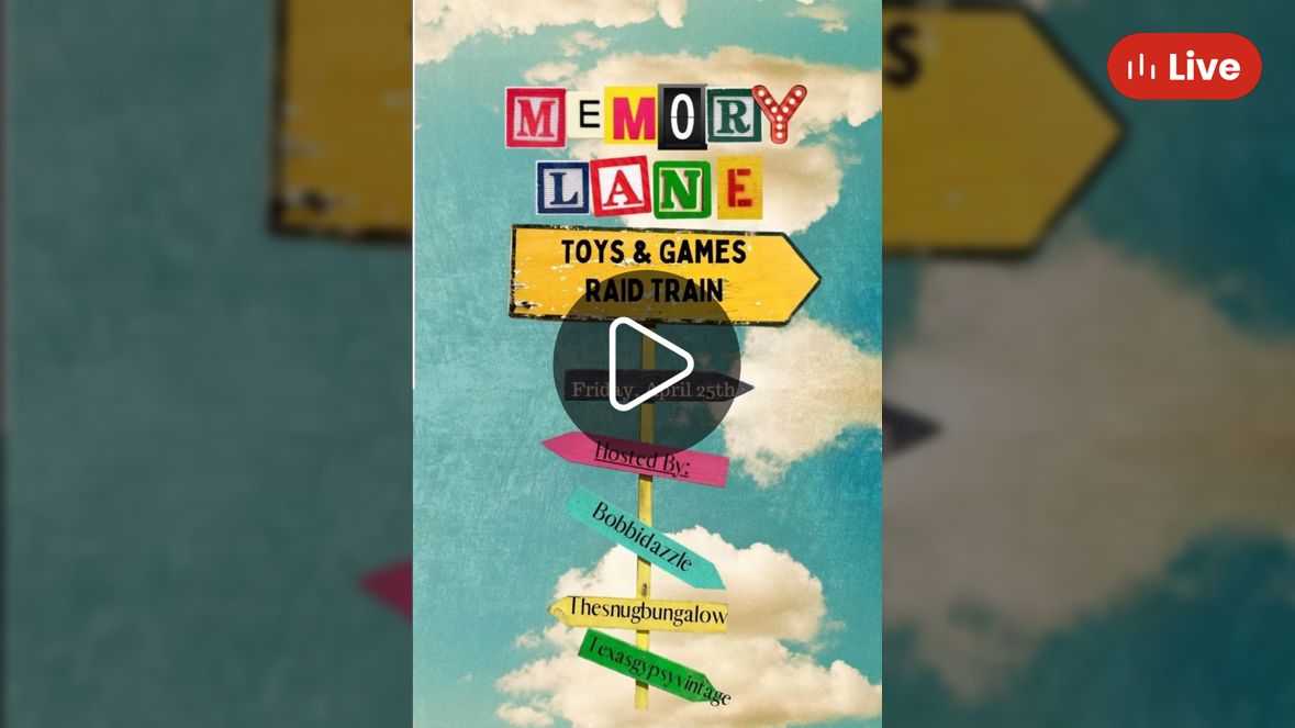 Memory Lane Toys and Games Raid Train · mamahensantiques · Whatnot: Buy ...