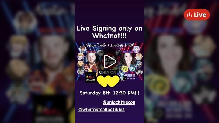 Whatnot - Live Signing with Austin Tindle and Lindsay Seidel!! Voice Actor of Tokyo Ghoul and ...