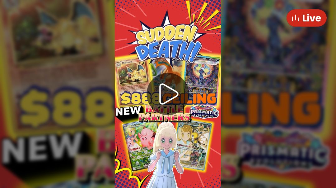 Prismatic Evolution/151/Battle Partners + $888 CHARIZARD SLAB CEILINGS ...