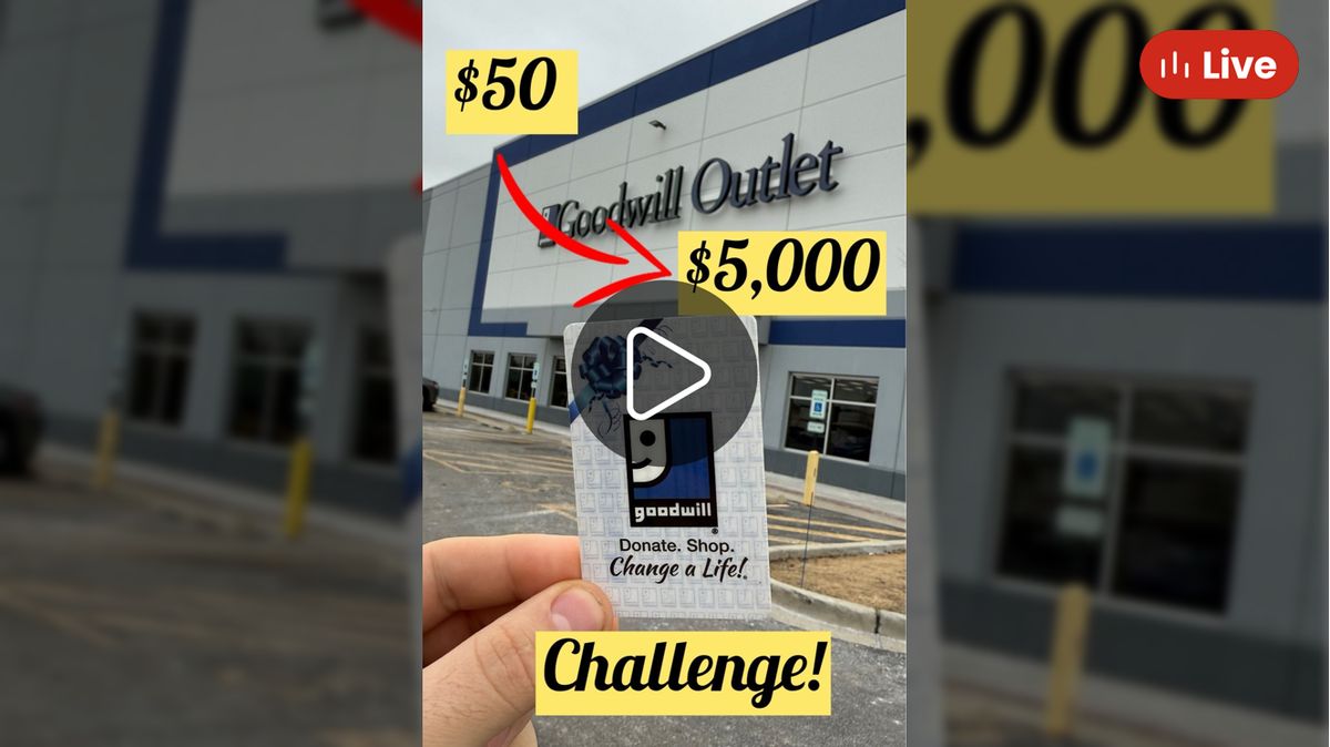 Goodwill Gift Card Challenge! 🤯🤯 $1 Start! · @bearded_thrifter ...