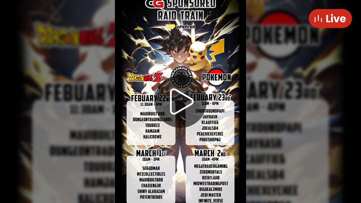 cg dbz x pokemon raid train · kalicrowe · Whatnot: Buy, Sell & Go Live