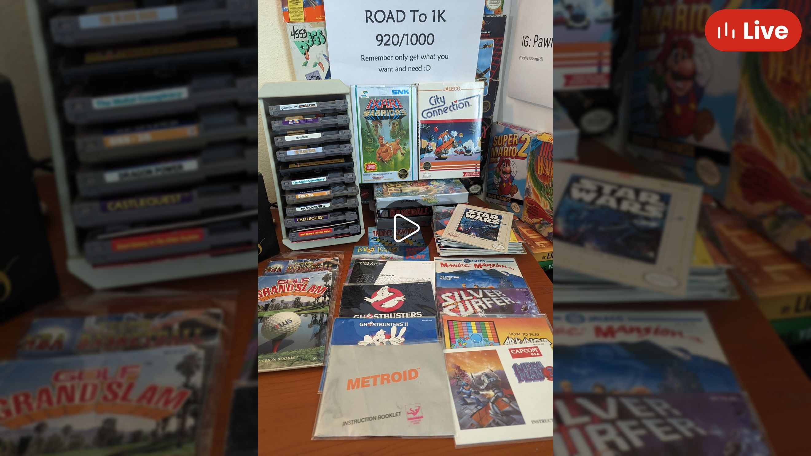 Whatnot - NES Essentials: "The Library" Manny Restock, CIBs, Stream ...