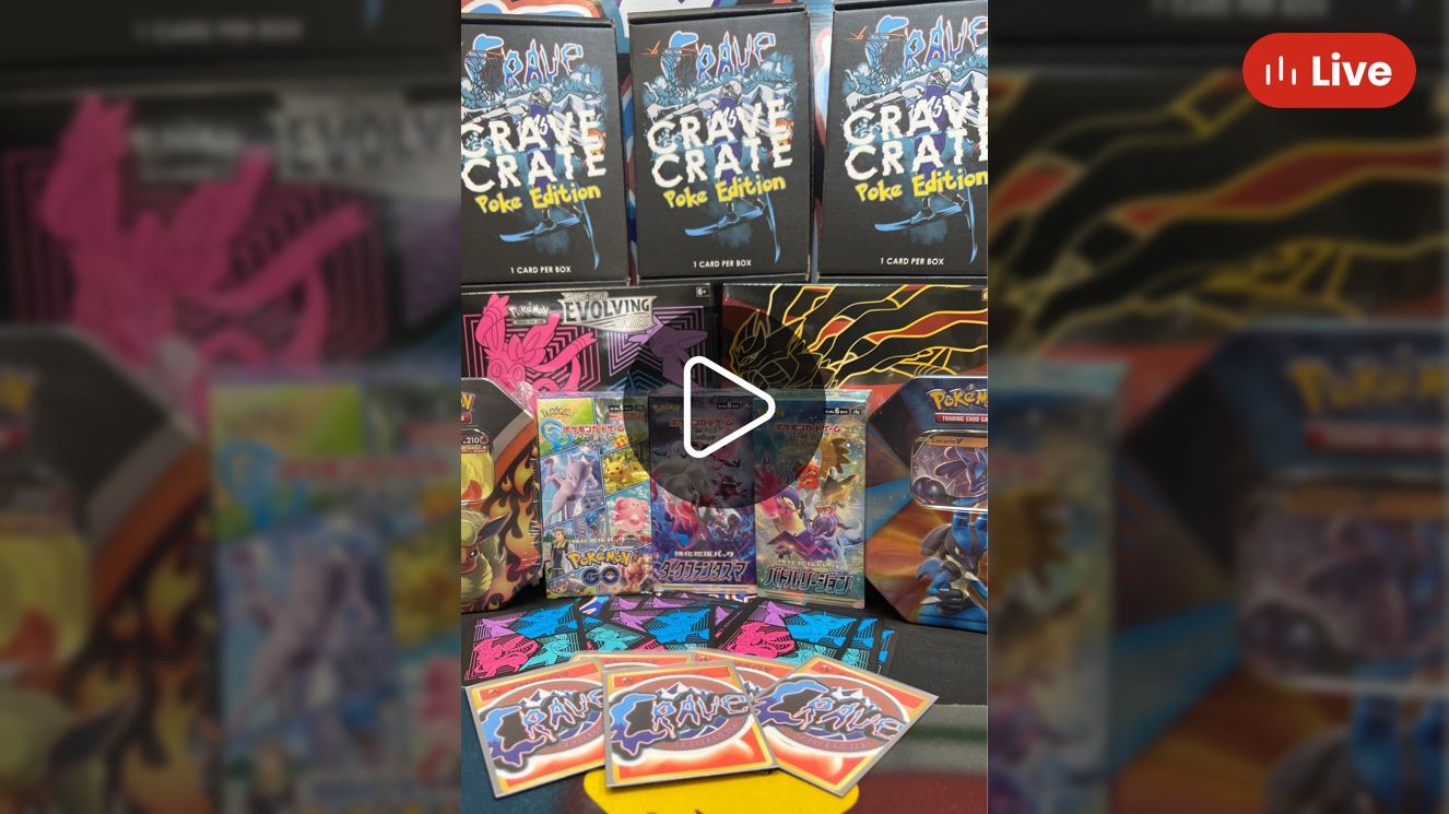 Whatnot - 💥PULL GAMES + CRAVE CRATES💥 Livestream by cravecollecttcg # ...