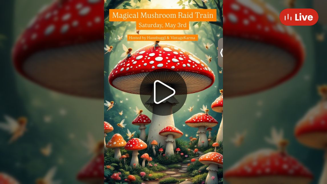 Magical Mushroom Raid Train · the_hectic_witch · Whatnot: Buy, Sell & Go Live