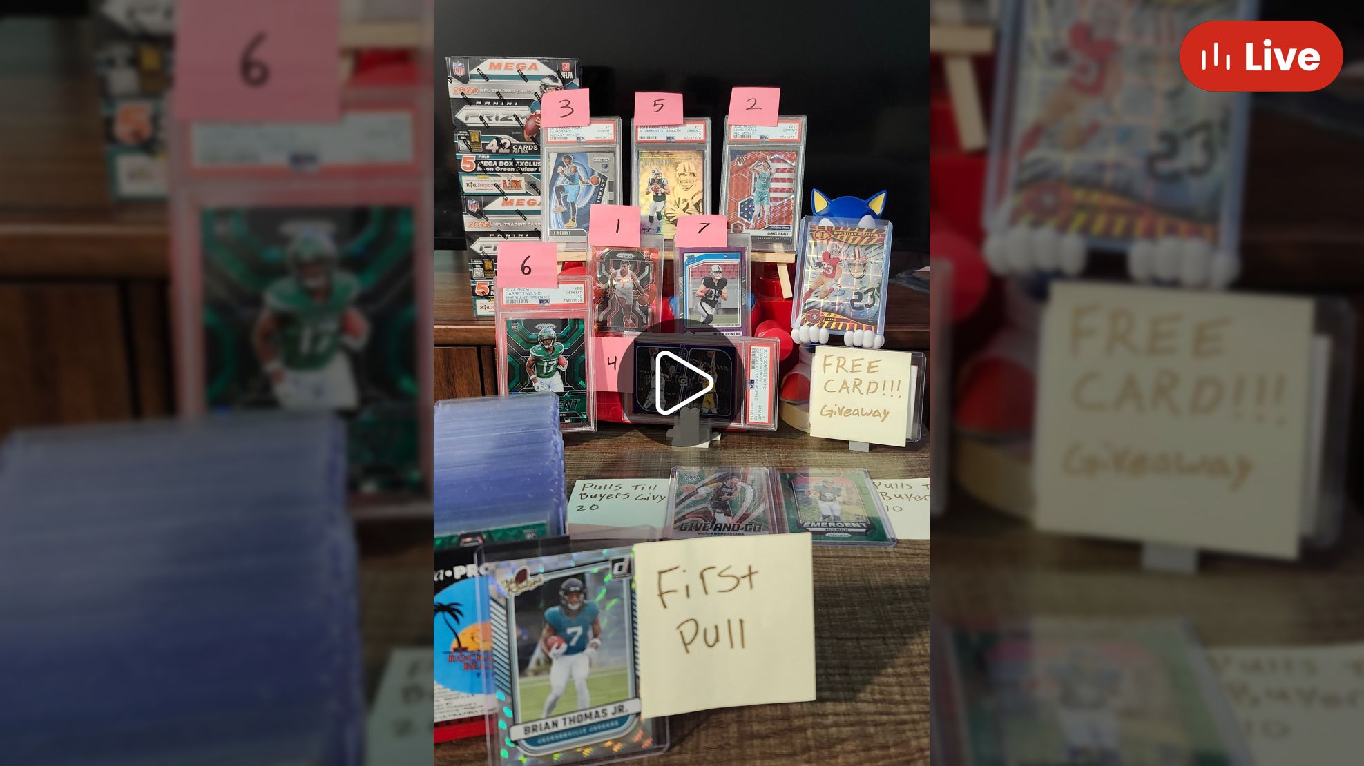 ryrockawaycollectables is live · Football Surprise Product · Pull Games ...