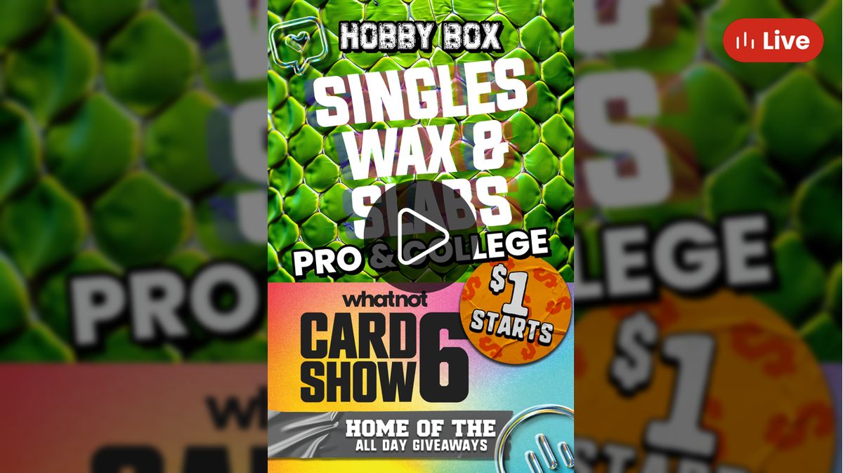 Whatnot Card Show 6 RIP & SHIPS @$1 · hobbyboxny · Whatnot: Buy, Sell ...