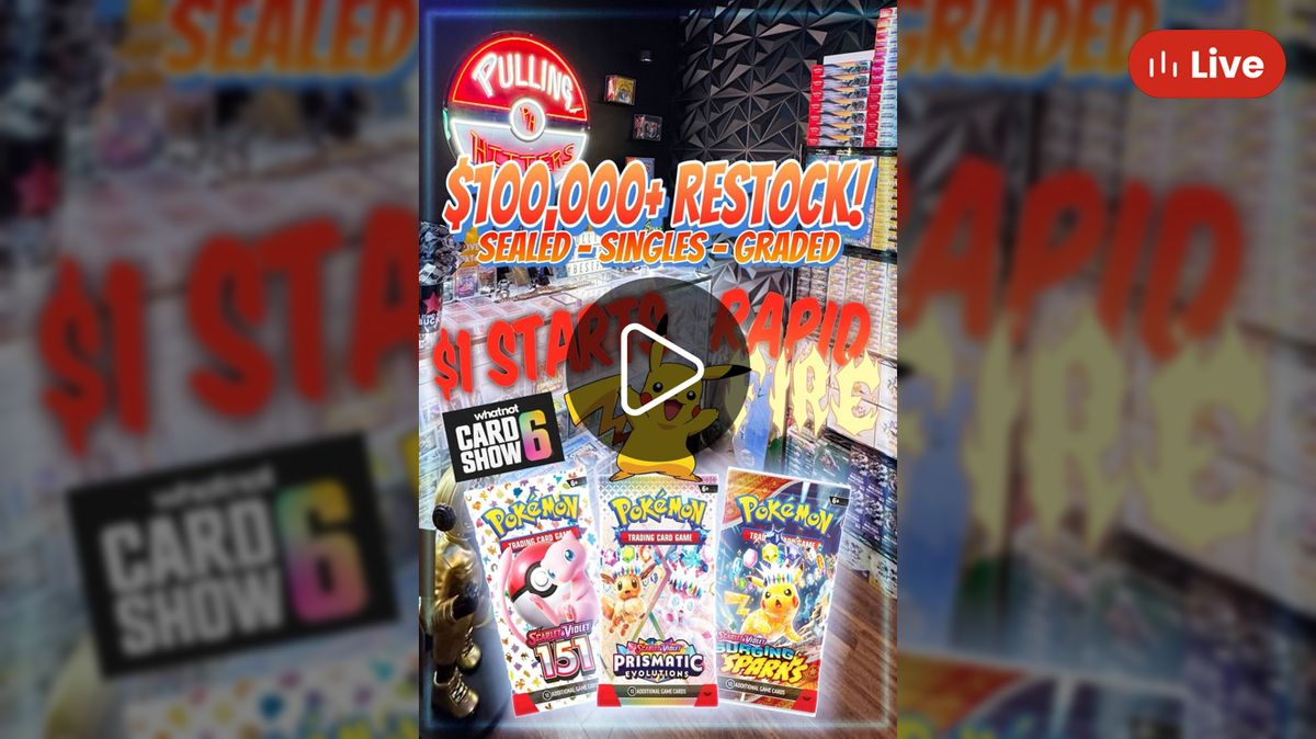 WHATNOT CARD SHOW! $100K RESTOCK! $1 STARTS RAPID FIRE RIPS & HUGE ...