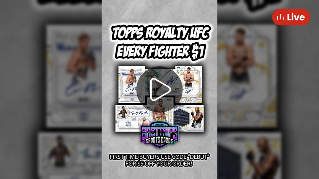 $1 EVERY FIGHTER - TOPPS ROYALTY UFC CASE BREAK · brettrips · Whatnot ...