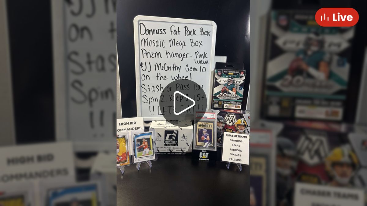 WHATNOT CARD SHOW · @bigcatwaxrips · Whatnot: Shop, Sell, Connect