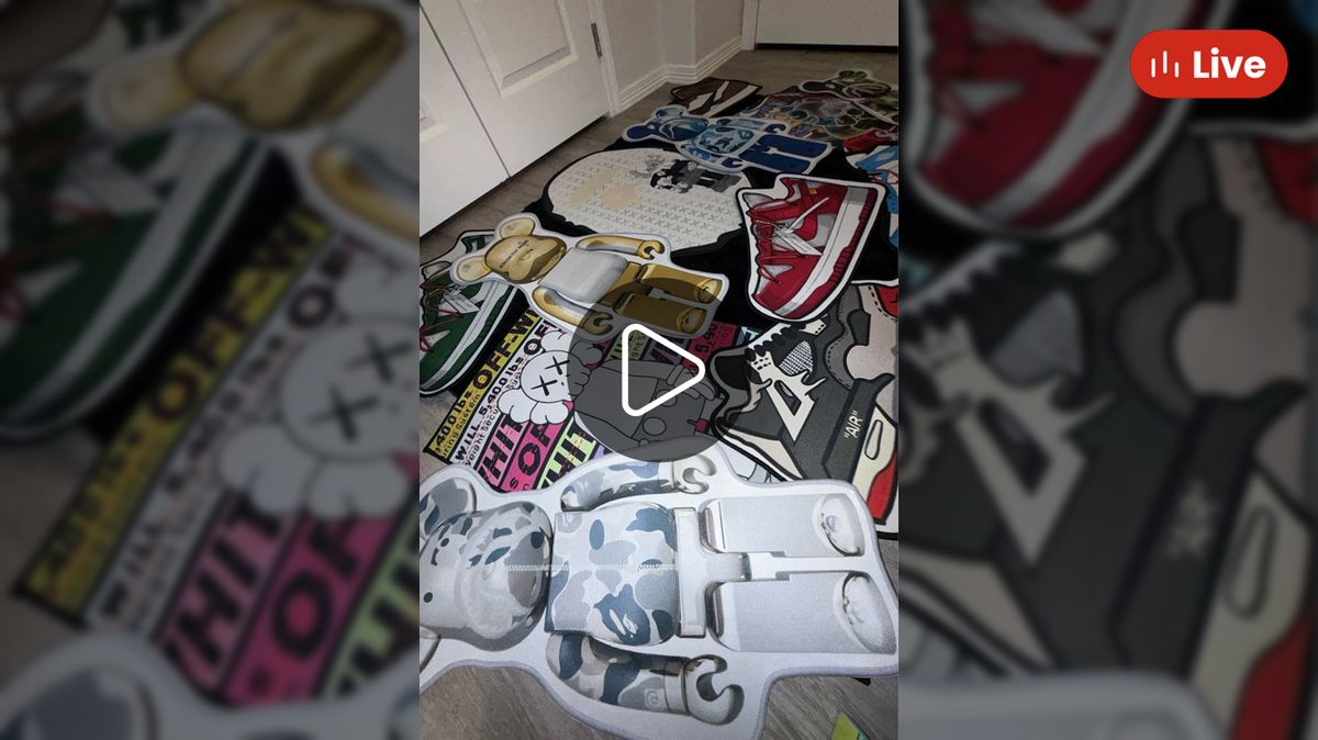 Kaws, BAPE, Jordan Mats & MORE! · thesauceyflower · Whatnot: Buy, Sell ...