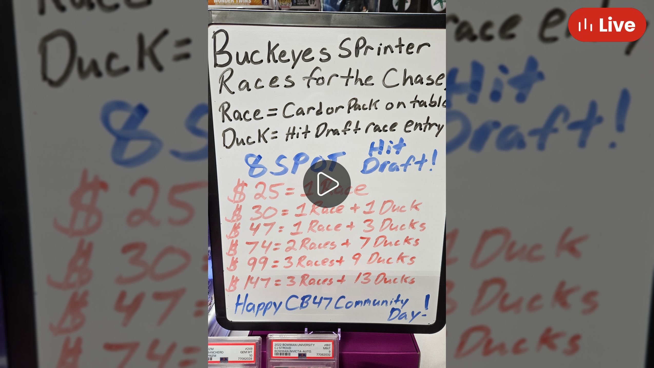 Whatnot - Racing w Buckeye, CB47 COMMUNITY DAY!! Livestream by ...