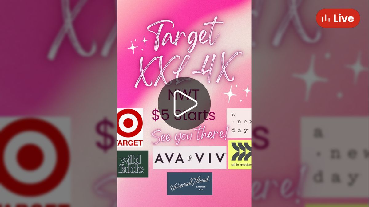 NWT Target XL-4X! $5 starts!! · @savannaleep · Whatnot: Shop, Sell, Connect
