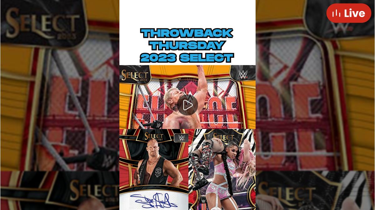 (SPOTS LIVE) '23 SELECT WWE BLASTERS (20x boxes) - THROWBACK THURSDAY ...