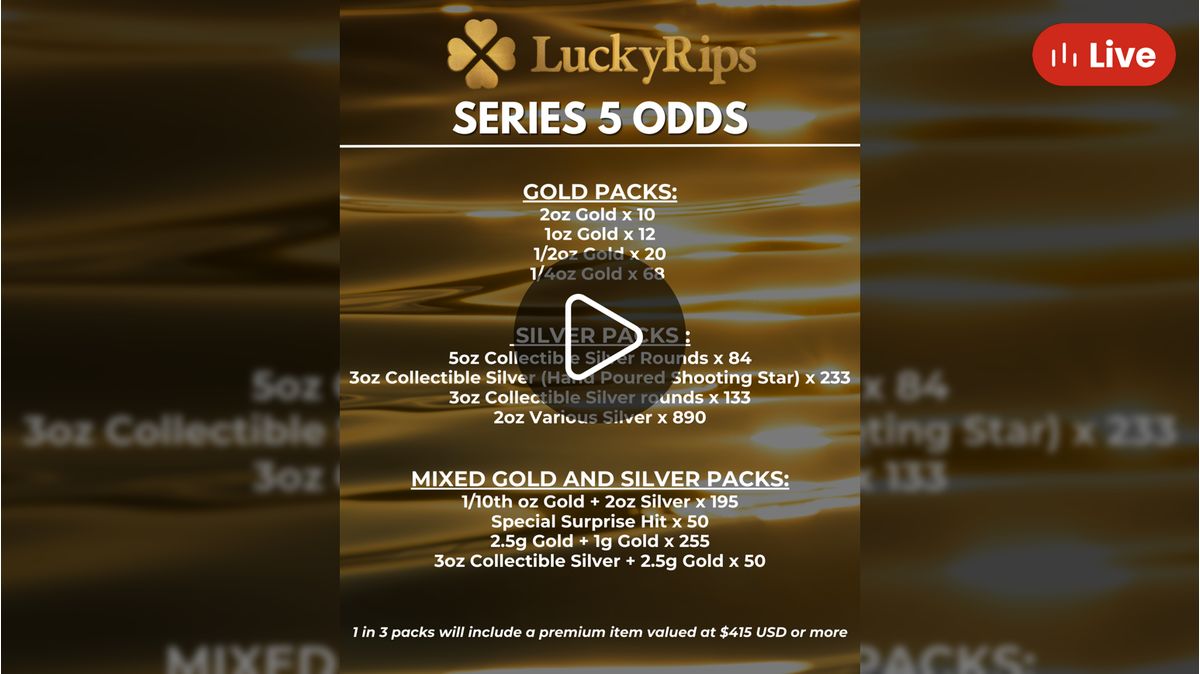 LUCKY RIPS SERIES 5, CHASING GOLD🎉🥇💥 · @kozscoinsshow · Whatnot: Shop ...
