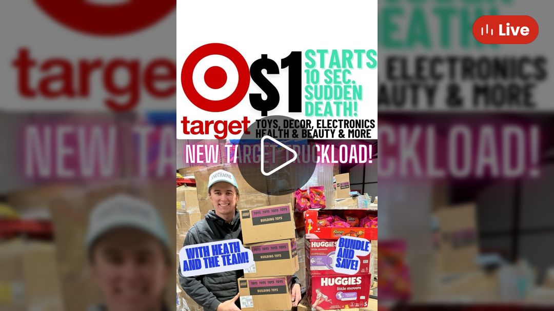 Target Pallet Pulls! ⏰10 Sec 👀$1 Starts! 🎯 W/ Giveaways ...